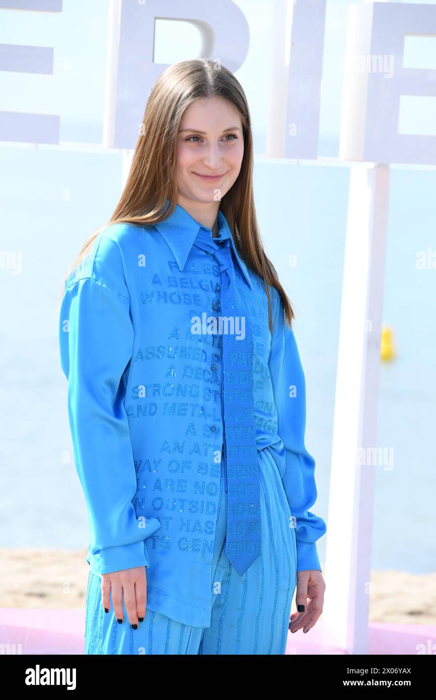 CANNES, FRANCE - APRIL 10: Lily Dupont attends the "Franklin" Photocall ...