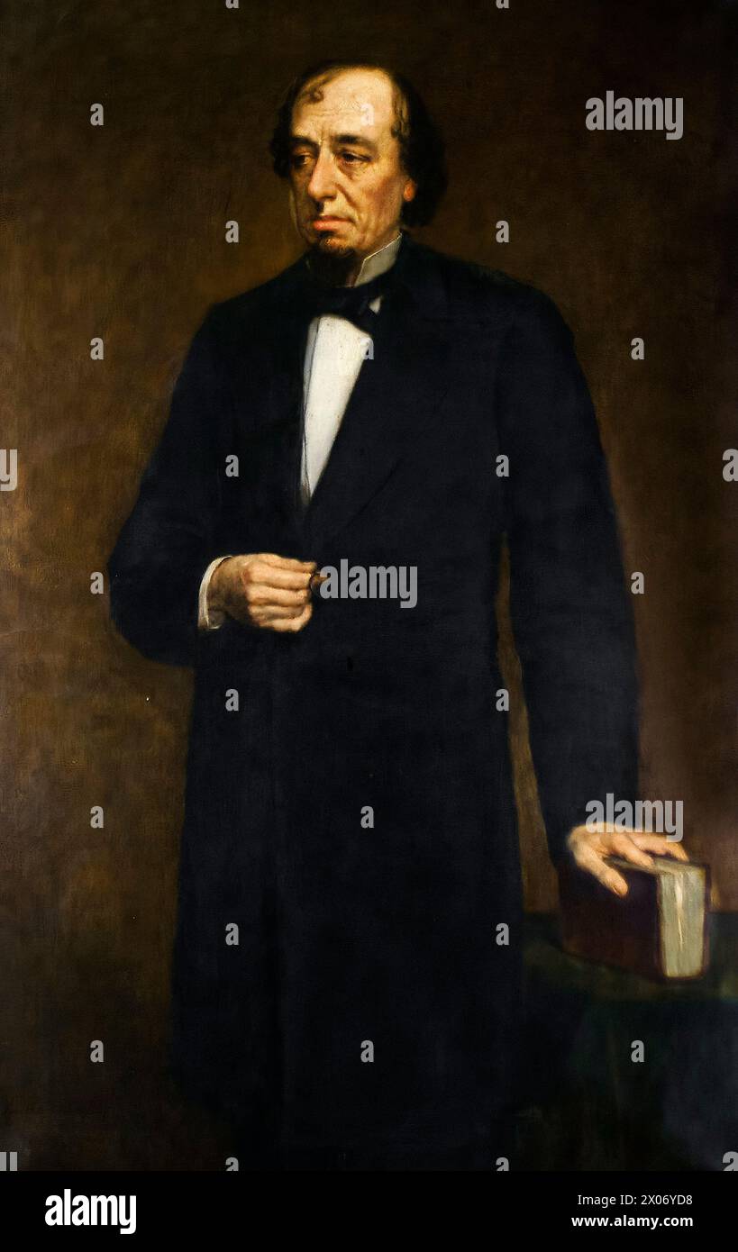 Benjamin Disraeli, 1st Earl of Beaconsfield (1804-1881), twice Prime ...