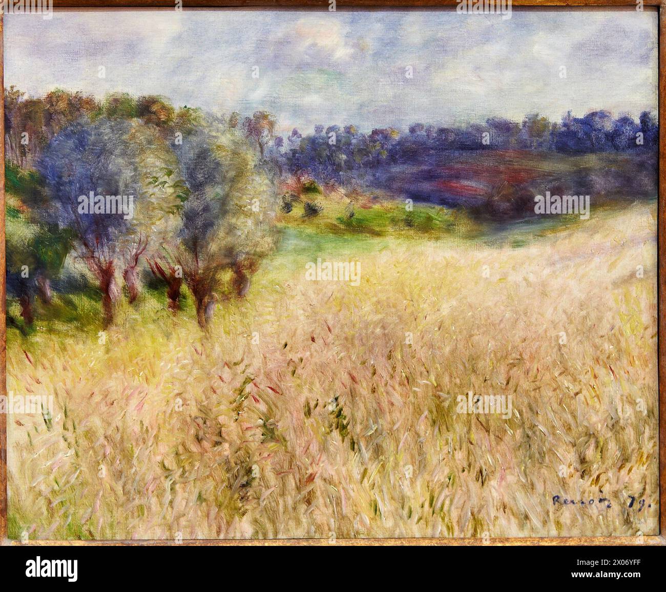 "Wheat field", 1879, Pierre-Auguste Renoir, Thyssen Bornemisza Museum ...