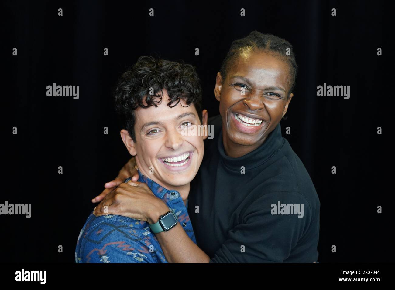 Hamburg, Germany. 10th Apr, 2024. Musical actress Nokwanda Khuzwayo (r ...