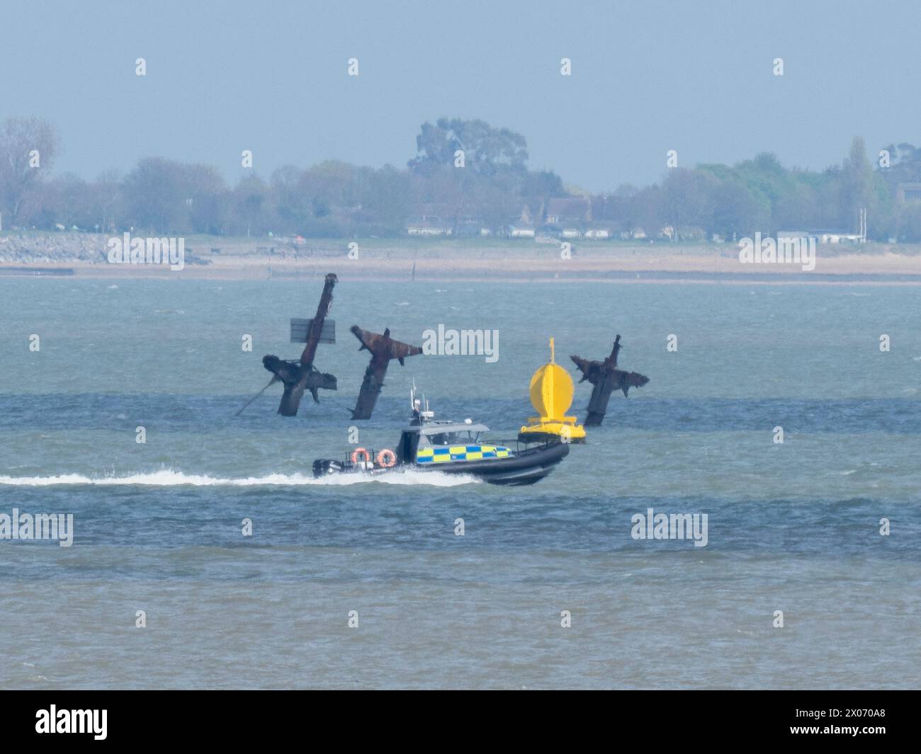 Sheerness, Kent, UK. 10th Apr, 2024. Thames shipwreck SS Richard ...