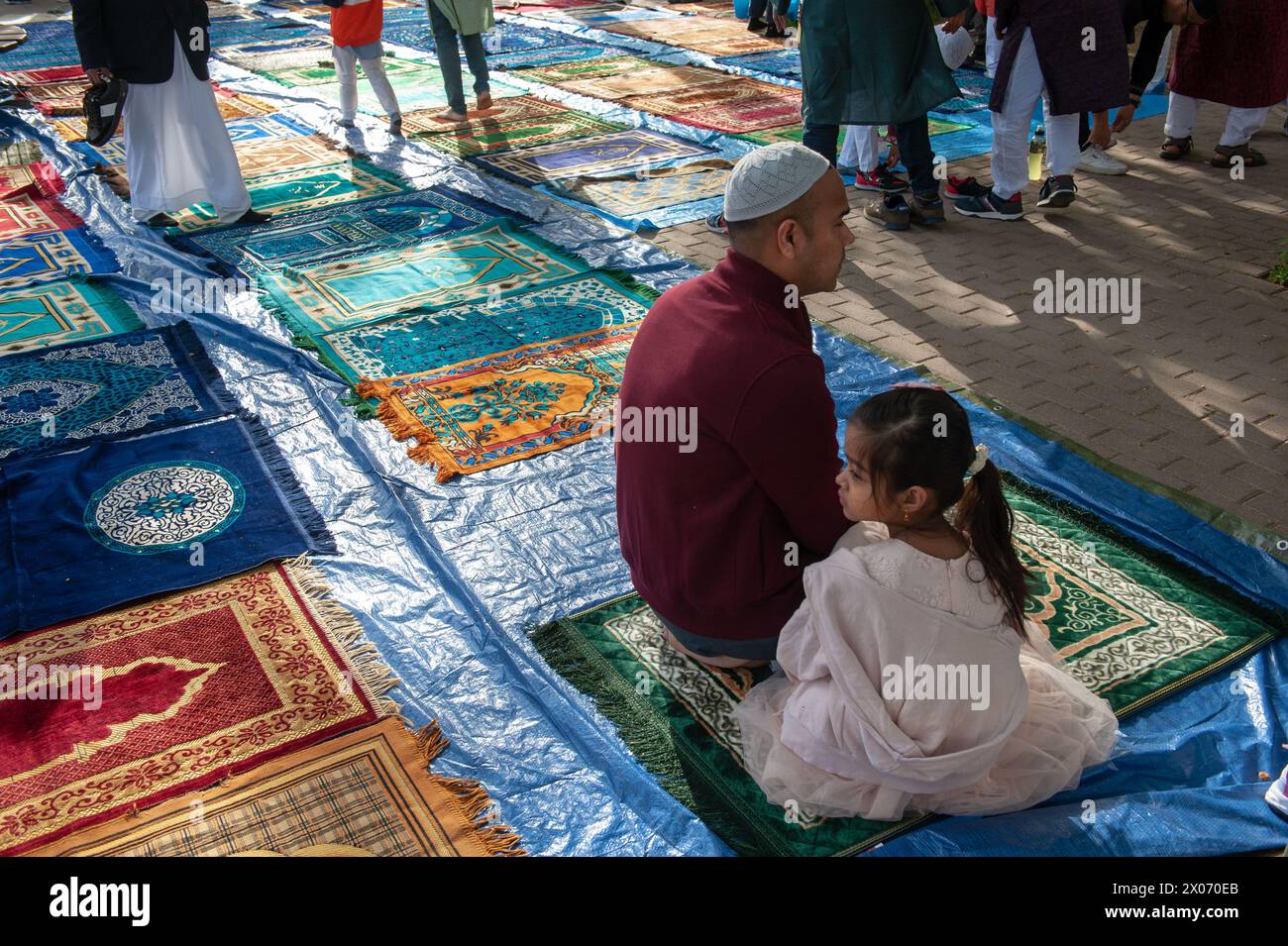 April 10, 2024 - Rome, Italy: On the first day of the month of Shawwal ...