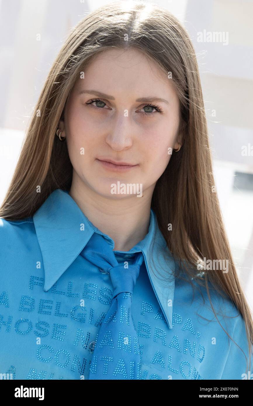 Cannes, France. 10th Apr, 2024. Lily Dupont attends the Franklin ...
