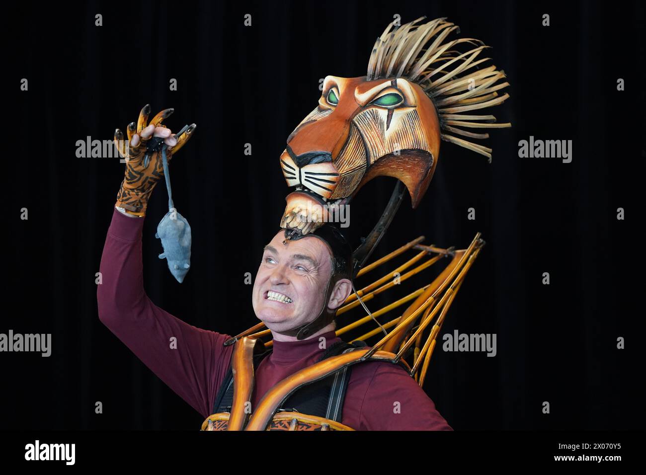 Hamburg, Germany. 10th Apr, 2024. Musical actor Jerry Marwig as "Scar ...