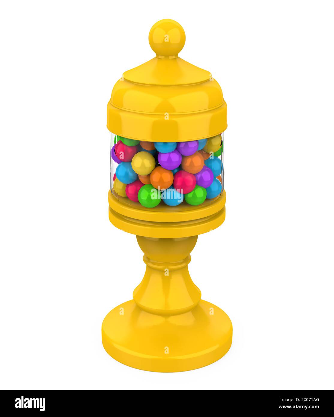 Candy Gumball Machine Isolated Stock Photo - Alamy