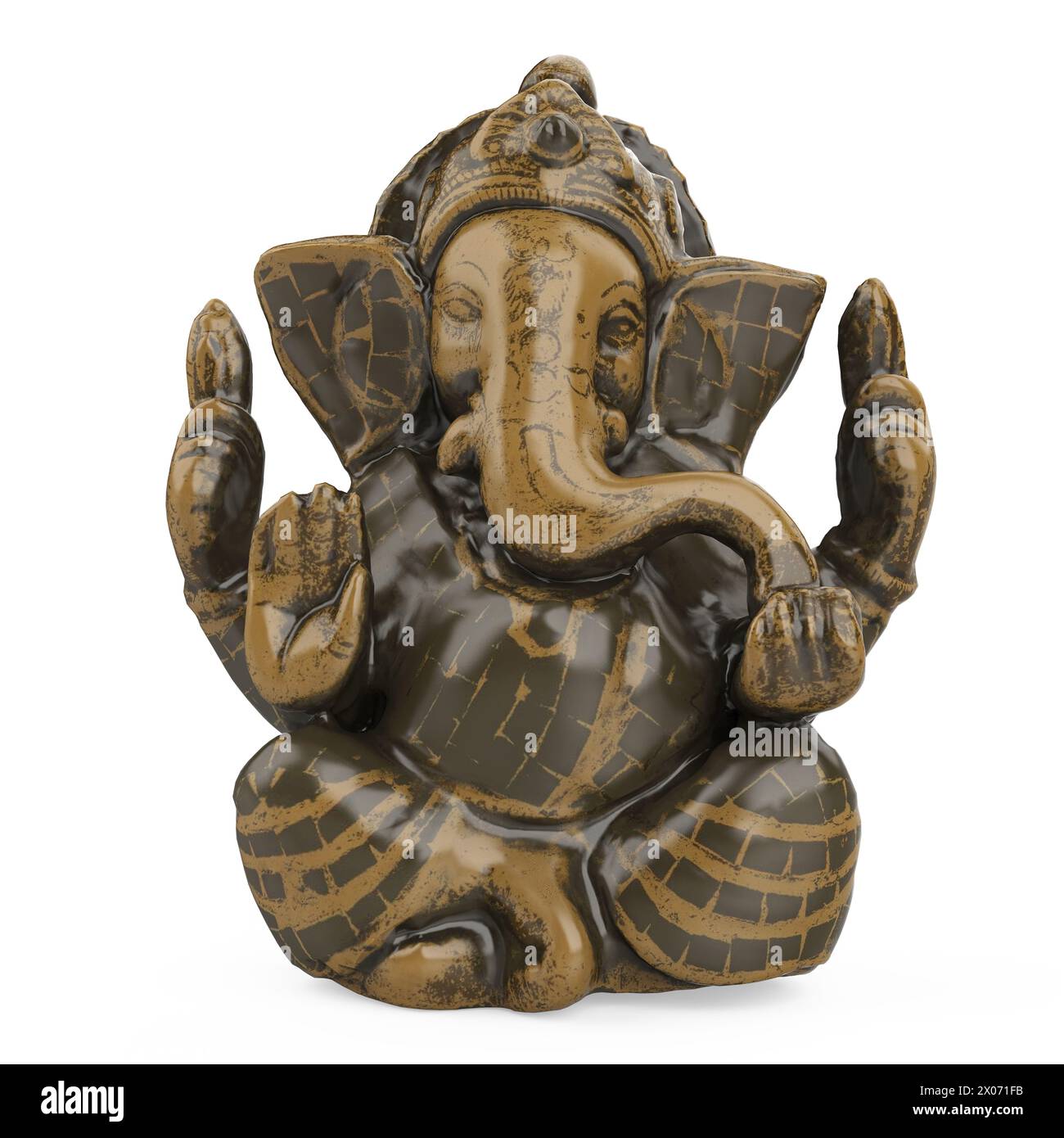 Ganesh Statue Isolated Stock Photo - Alamy