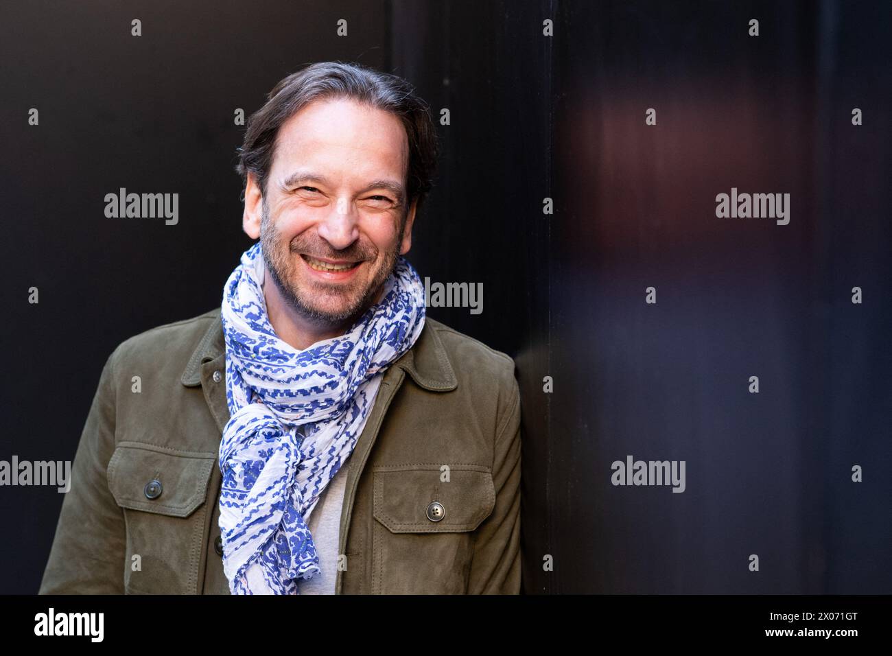 Reims, France. 10th Apr, 2024. Francois Busnel attending a Portrait Session during the 4th Reims ...