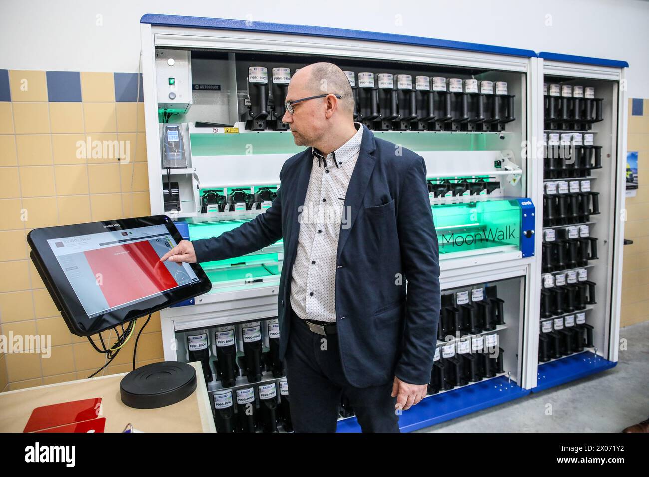 Brno, Czech Republic. 10th Apr, 2024. Pavel Venglar, technical manager ...