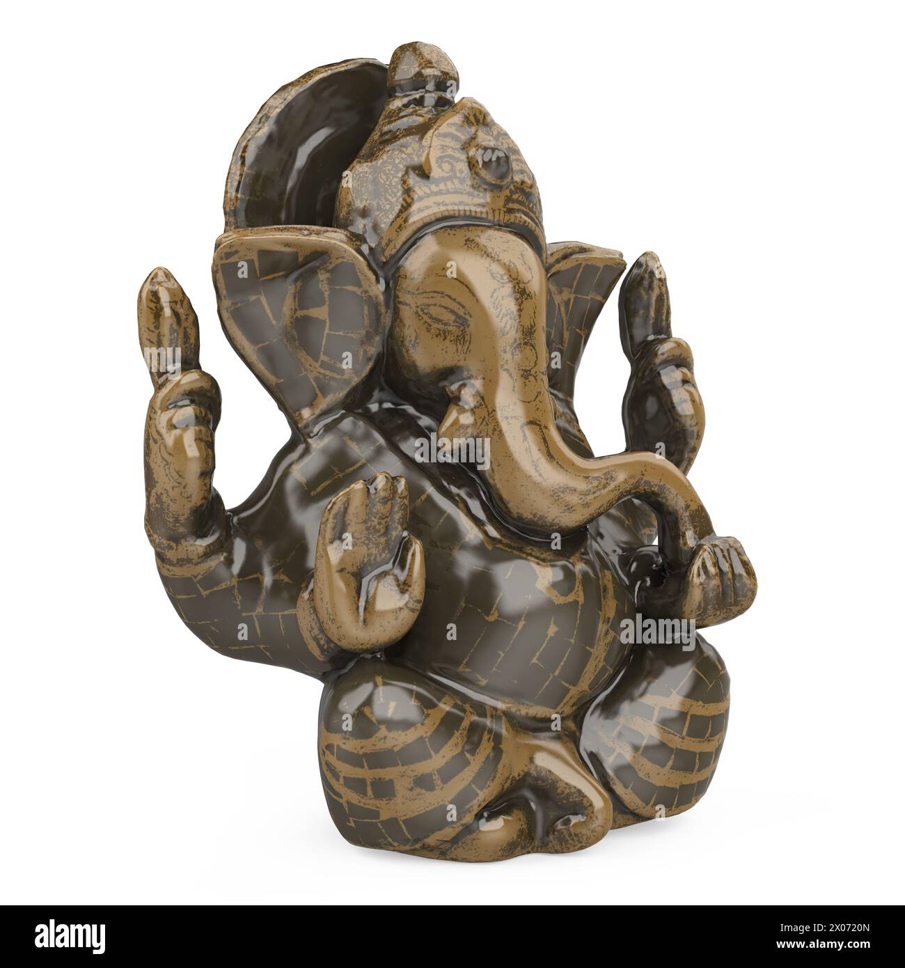 Ganesh Statue Isolated Stock Photo - Alamy