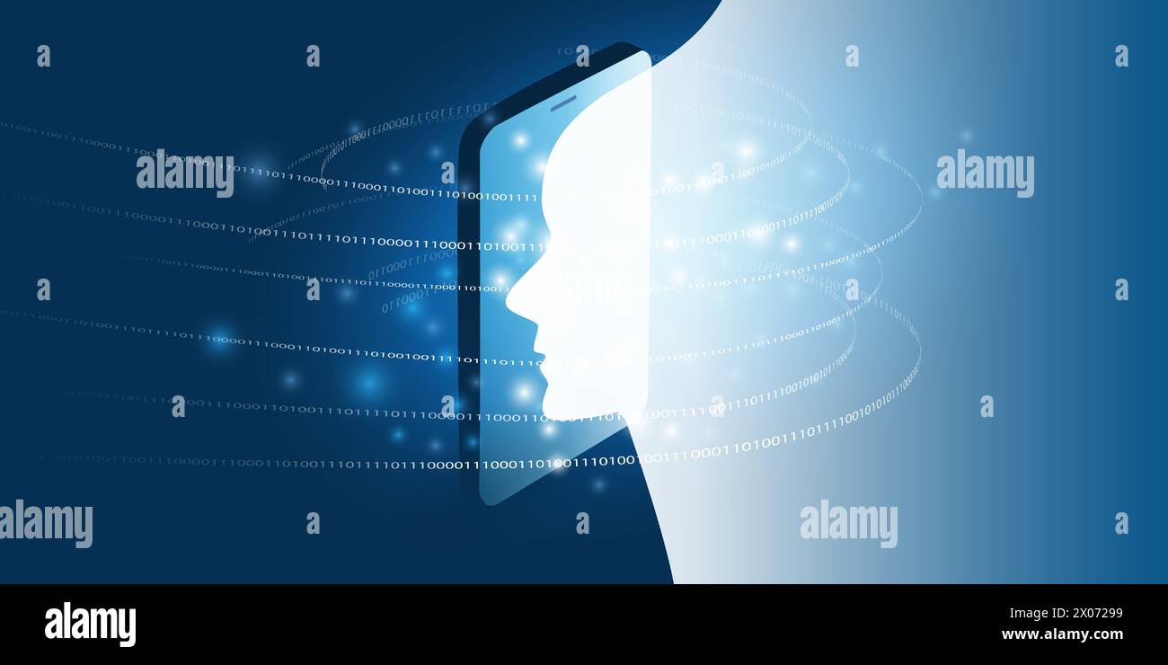 Futuristic Machine Learning, Artificial Intelligence, Cloud Computing, Automated Support ...