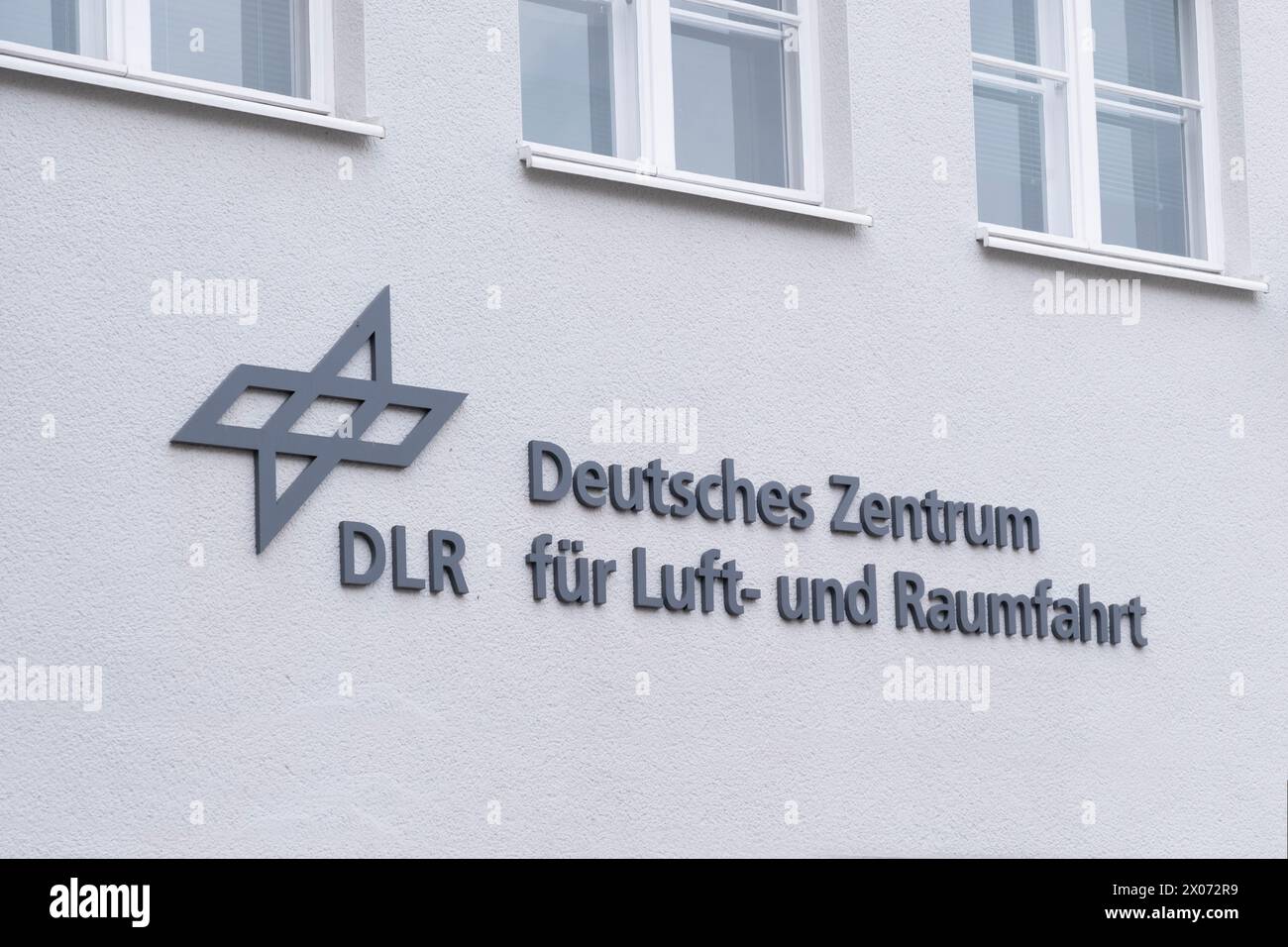 German Aerospace Center company building, DLR logo, Germany's research ...