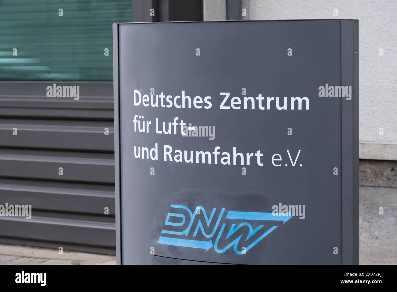 corporate banner Aerospace Center company building, DLR logo, Germany's ...