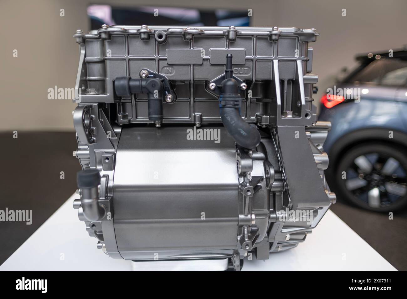 innovative electric motor BYD Electric Car, Logo on cap, traction ...