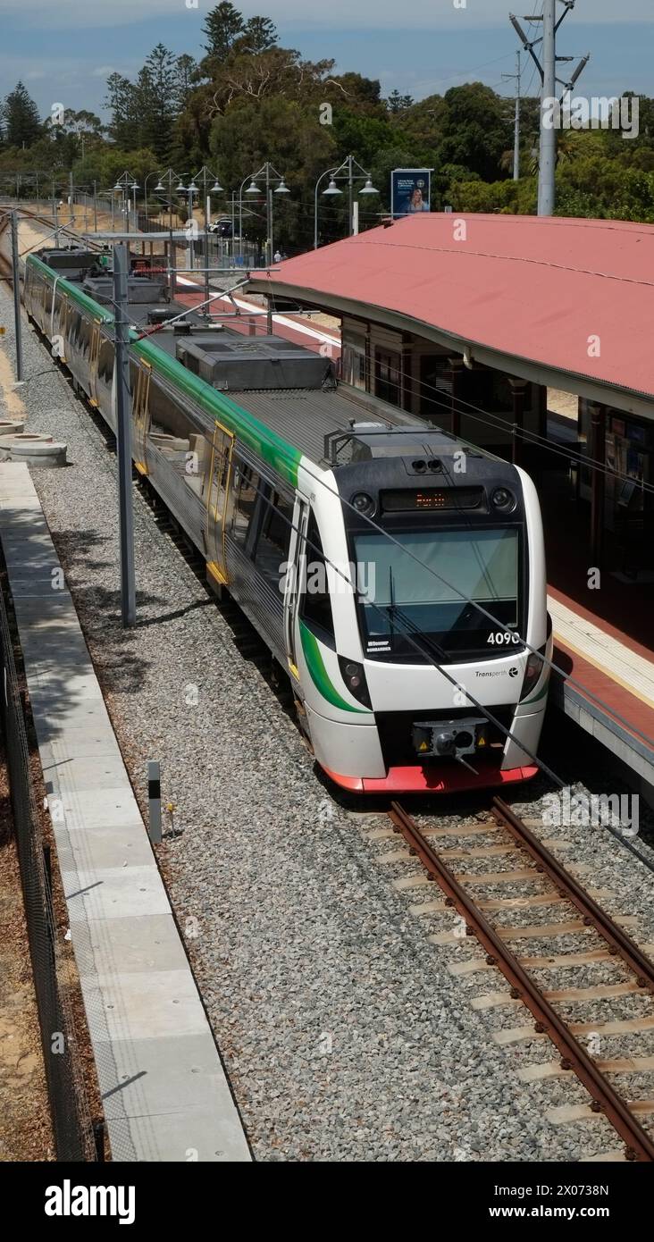 Transport Perth Train Claremont Station Perth Western Australia Stock ...