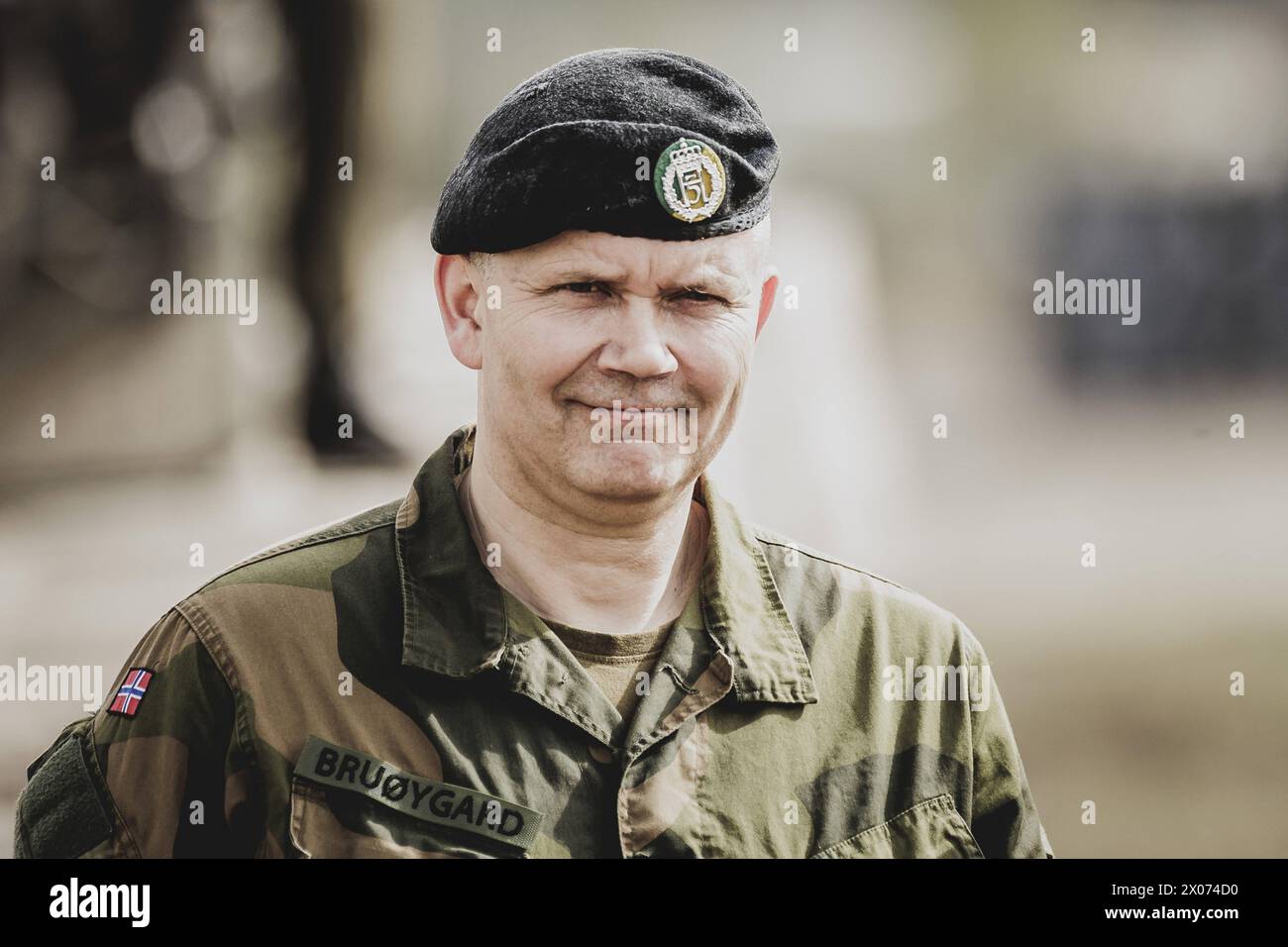 Terje Bruoygard, aufgenommen im Rahmen einer Uebung der Bundeswehr mit ...