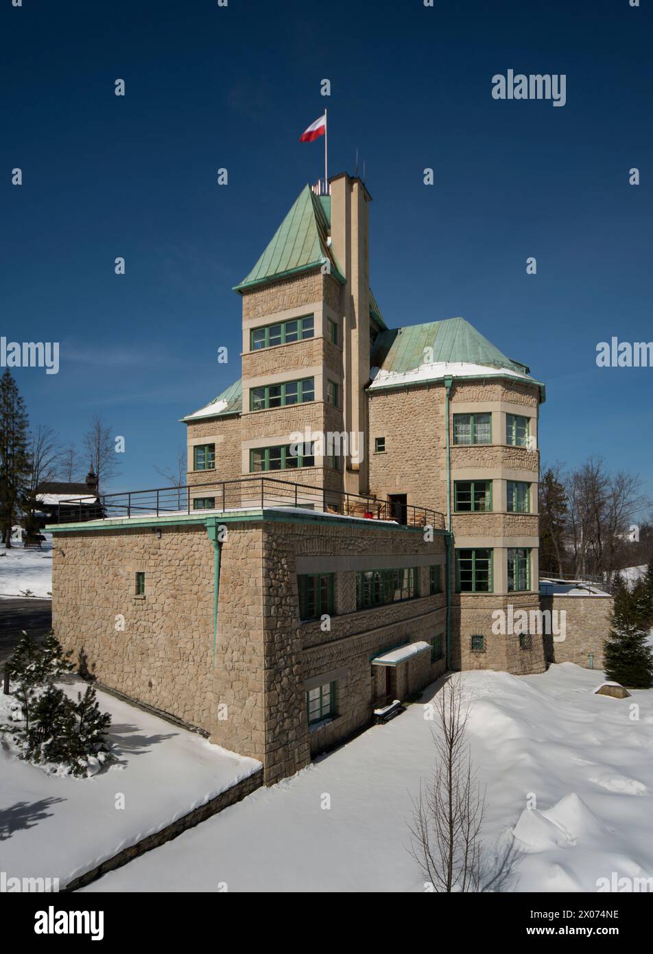 Castle of the President of the Republic of Poland in Wisla Stock Photo ...