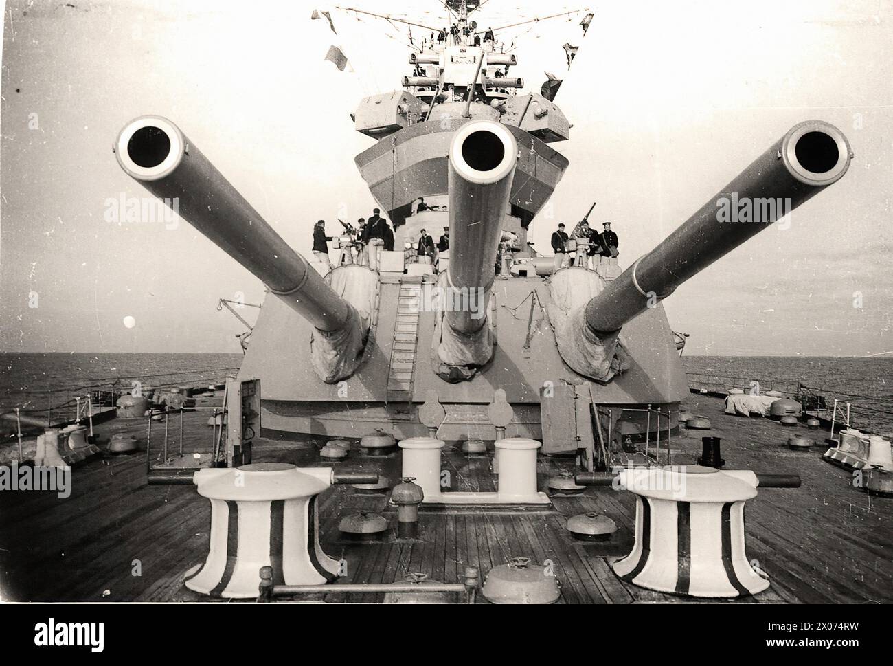 Sevastopol battleship main guns (12-in), 1944 - Vintage warship ...