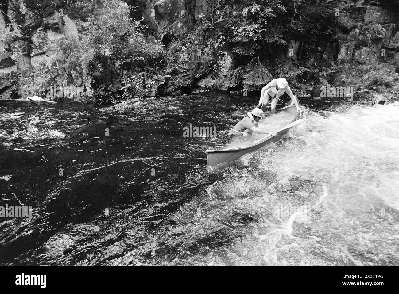 Famous canoe man Black and White Stock Photos & Images - Alamy