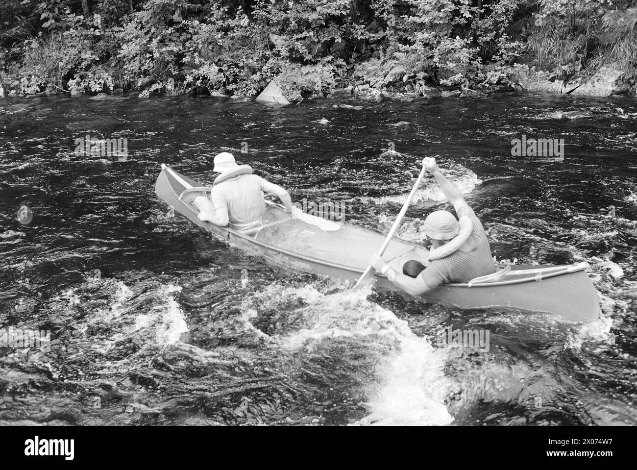 Famous canoe man Black and White Stock Photos & Images - Alamy
