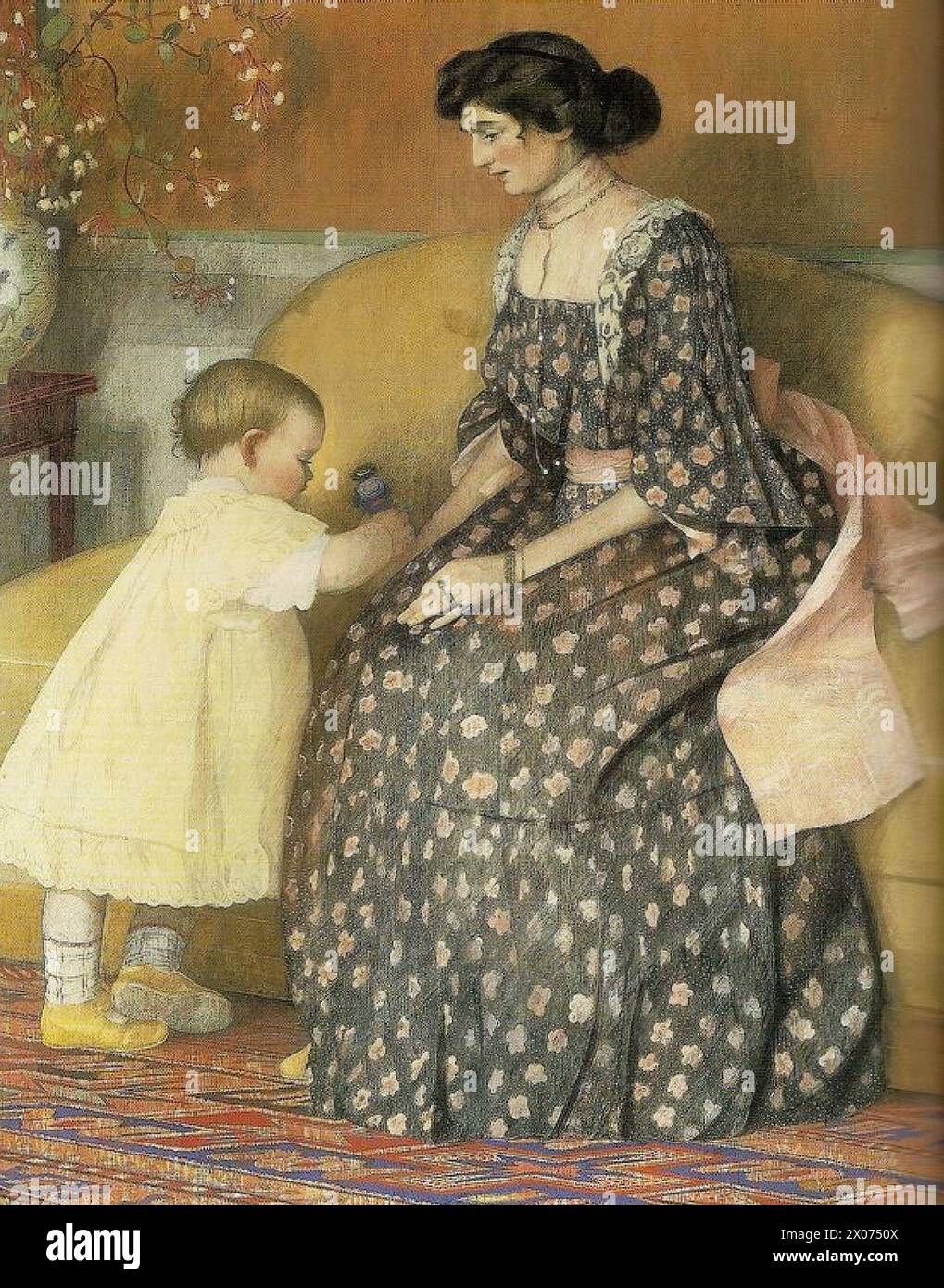 Ernest Rouart - Julie et son fils aîné Julien Stock Photo - Alamy