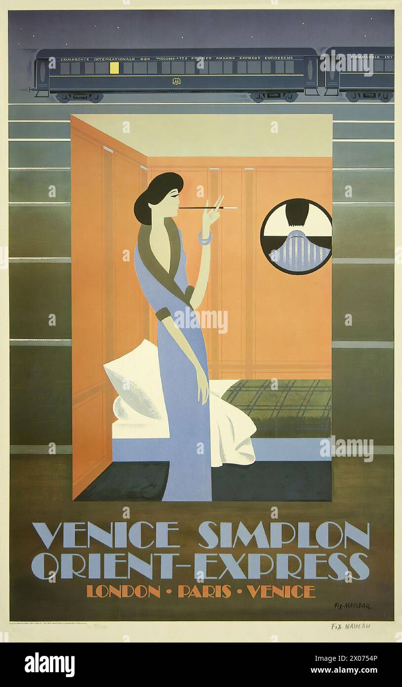 Orient express poster hi-res stock photography and images - Alamy