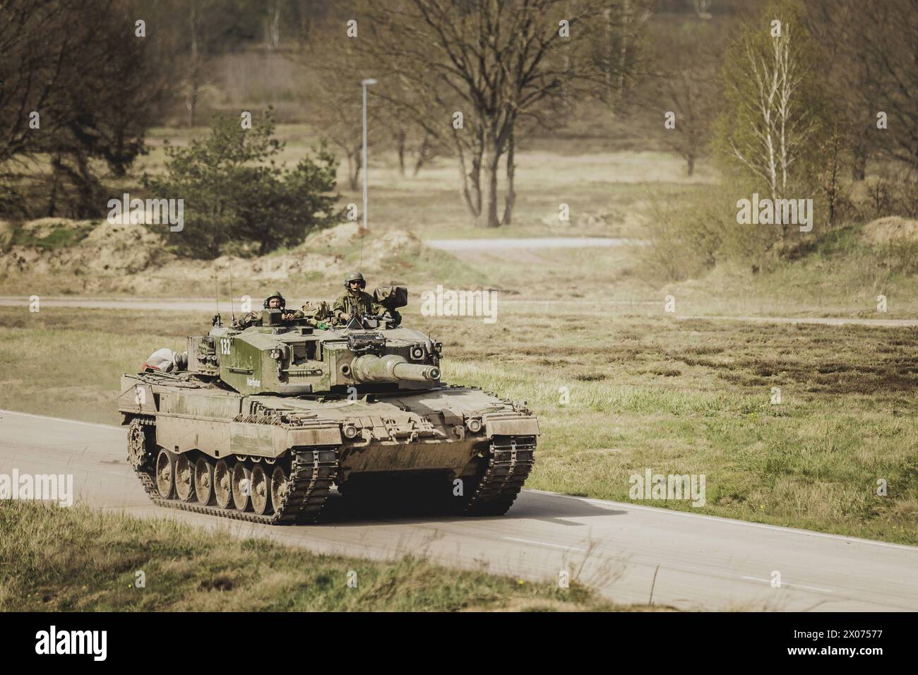 Leopard 2 A4 des norwegischen Telemark Battalion, aufgenommen im Rahmen ...