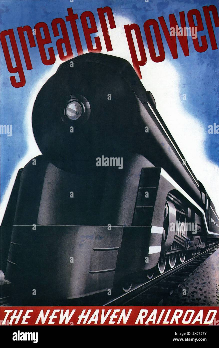 Greater Power (The New Haven Railroad) - Vintage Train advertising ...