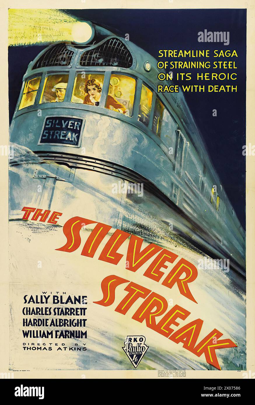Silver Streak movie poster. 1934- Vintage Train advertising poster ...