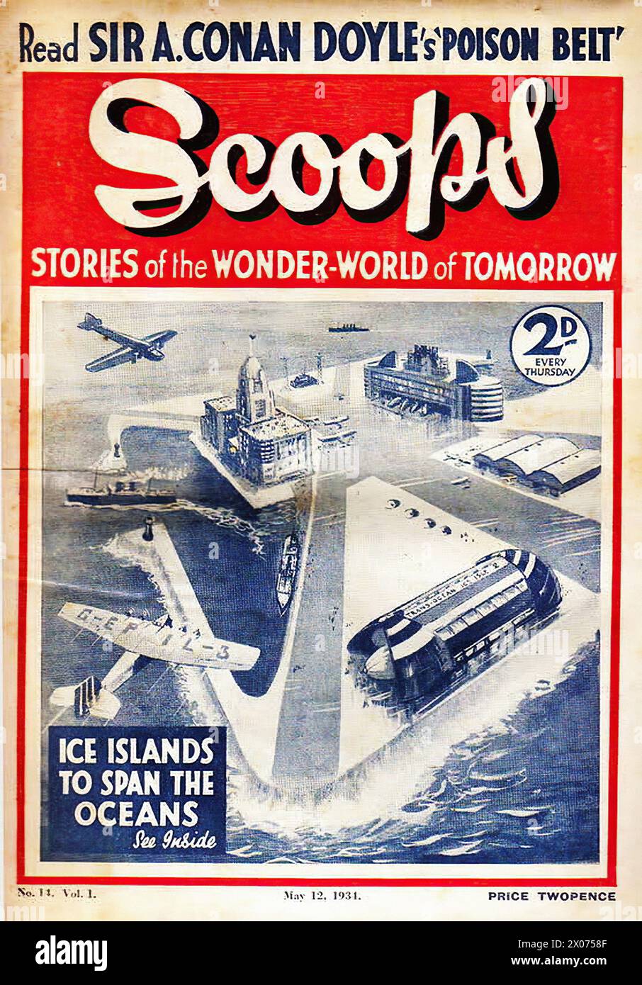 Scoops #14, May 12, 1934 - Vintage British Tabloid Magazine Stock Photo ...