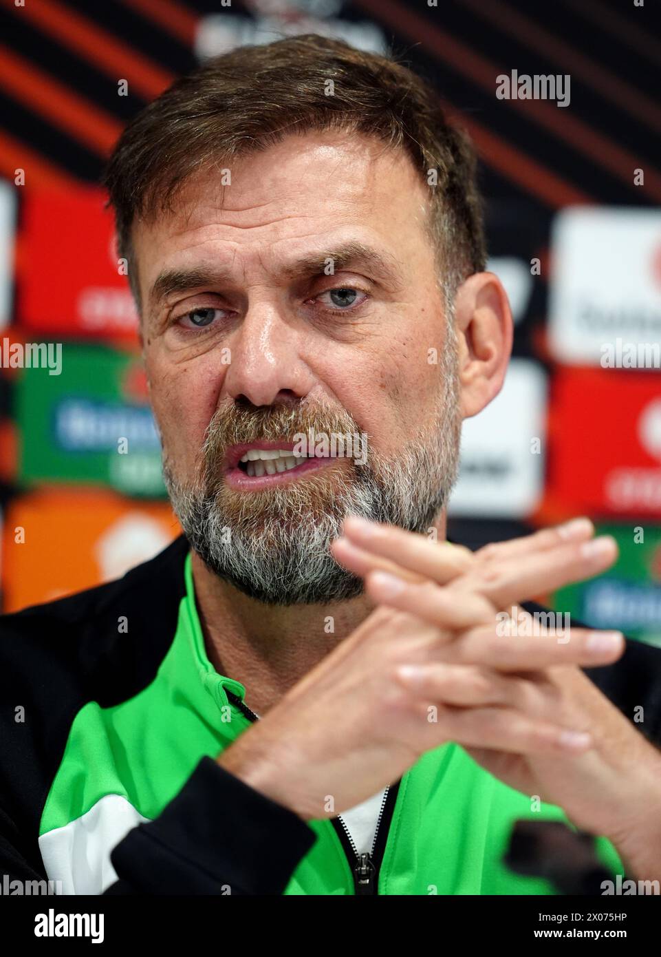 Liverpool manager Jurgen Klopp during a press conference at Anfield ...