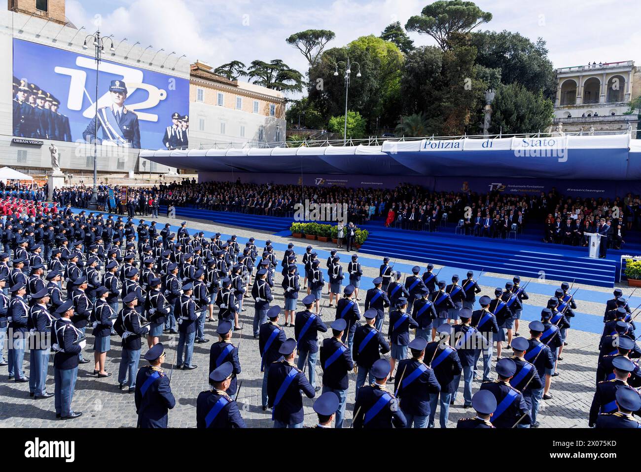 Roma, Italia. 10th Apr, 2024. Un momento della la cerimonia per il ...