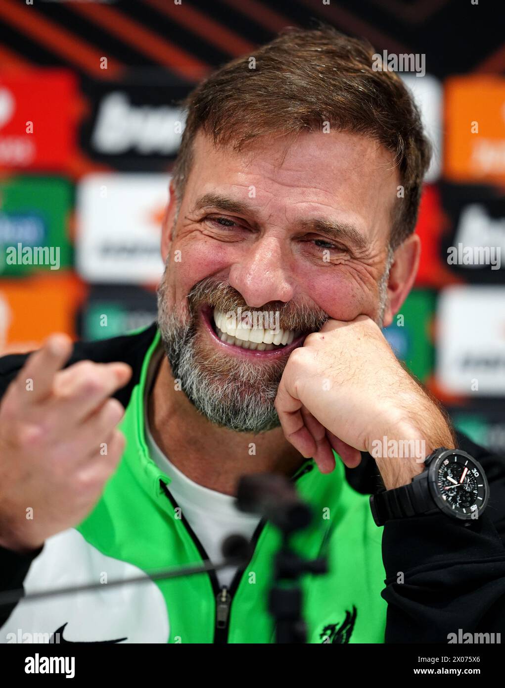 Liverpool manager Jurgen Klopp during a press conference at Anfield ...