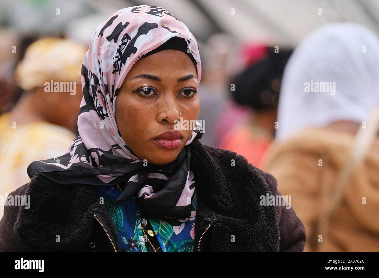 Eid al-Fitr, Napoli Eid al Fitr Muslim community members pray at Piazza ...