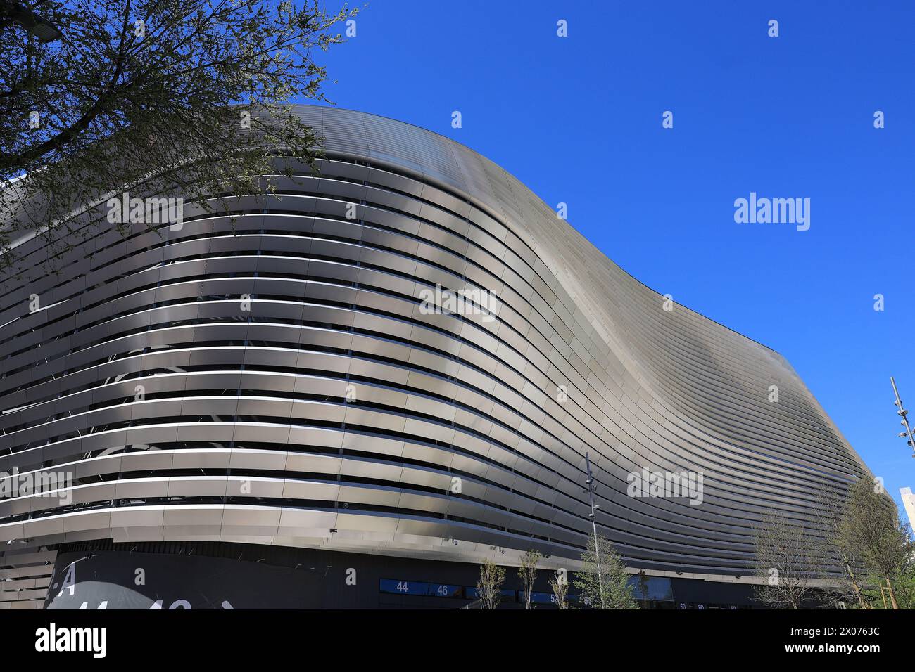 Madrid, Spain, 9th April 2024. A general view so the stadium before the ...