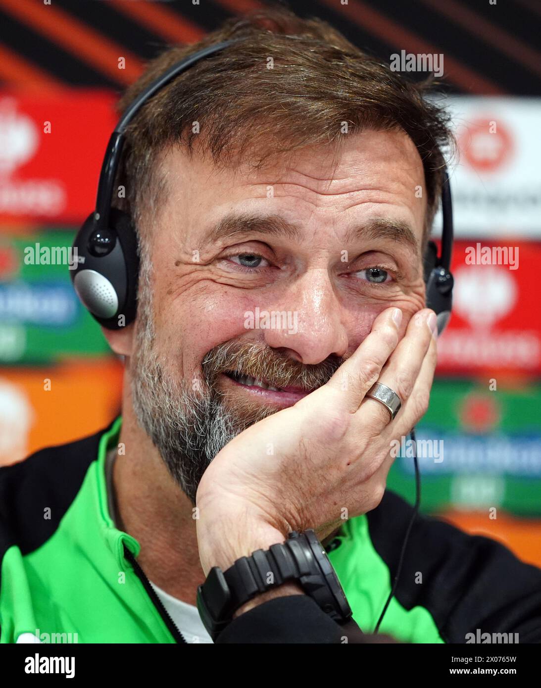 Liverpool manager Jurgen Klopp during a press conference at Anfield ...