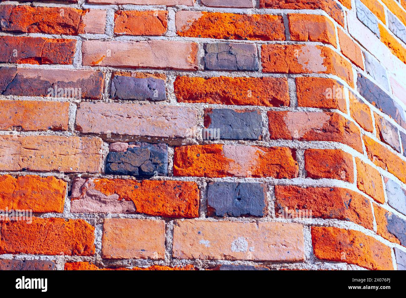 Brick wall as a captivating background. Red bricks backdrop Stock Photo ...