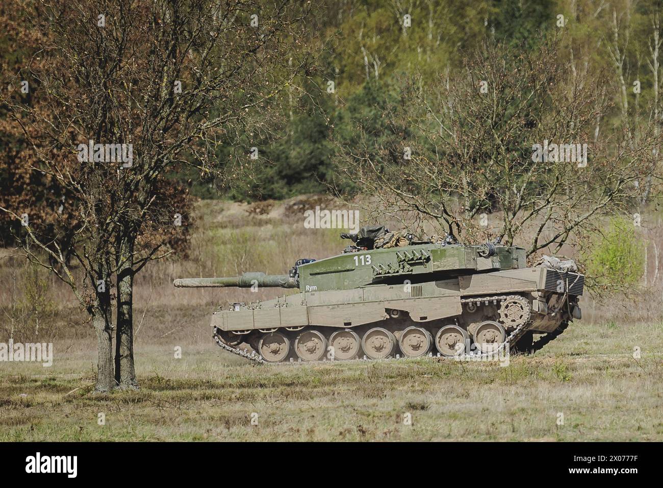 Leopard 2 A4 des norwegischen Telemark Battalion, aufgenommen im Rahmen ...