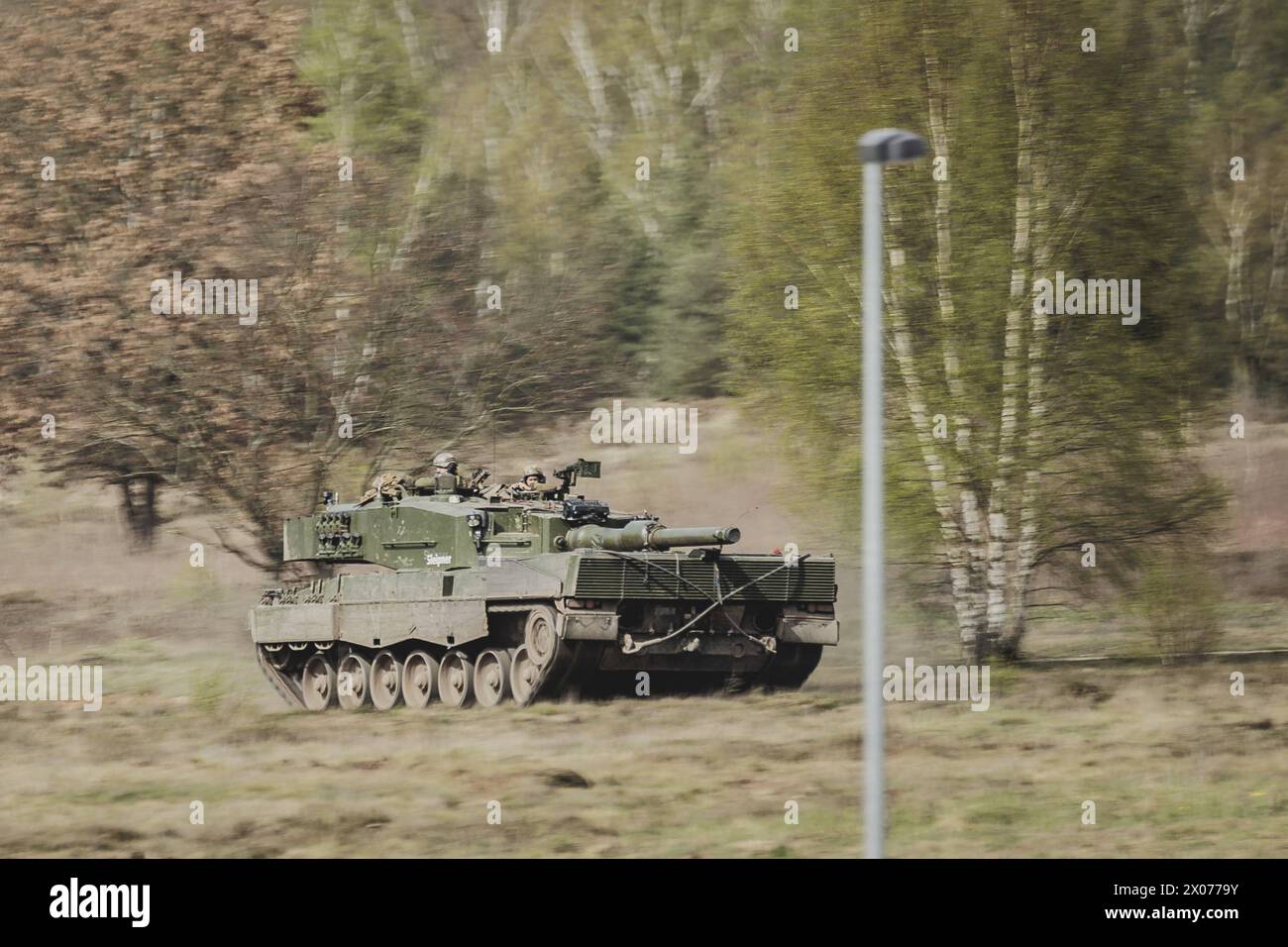 Leopard 2 A4 des norwegischen Telemark Battalion, aufgenommen im Rahmen ...