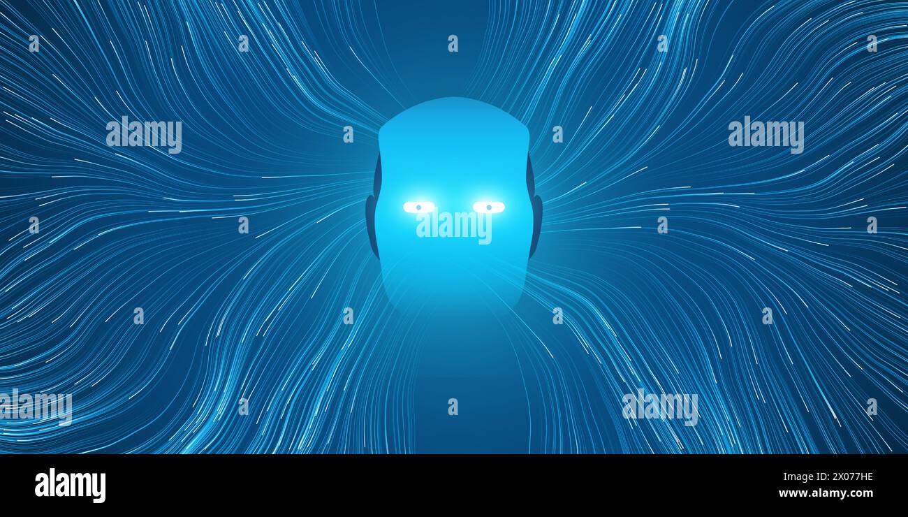 Blue Futuristic Machine Learning, Artificial Intelligence, Cloud Computing and Networks Design ...