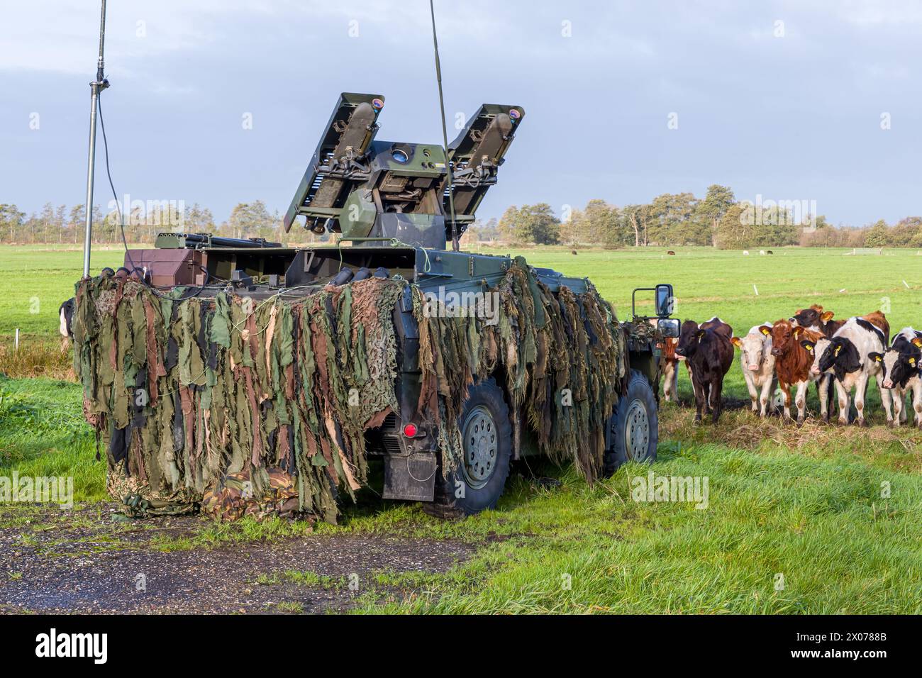 Nuis Netherlands, november 10 2022: Stinger Weapon Platform Fennek the ...