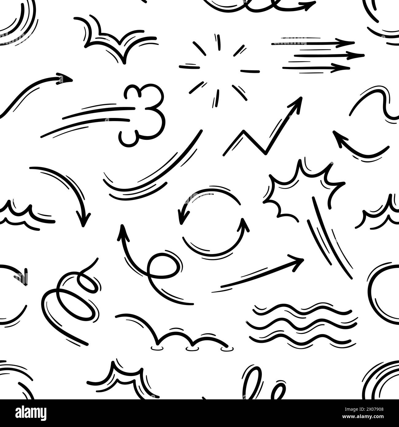 Movement and motion lines pattern. Wallpaper pattern, textile vector ...