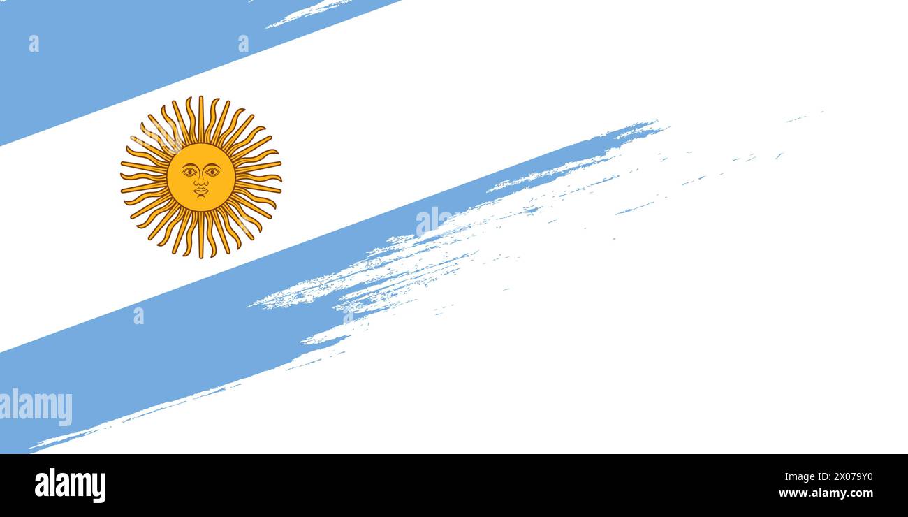 Flag argentina nation design Stock Vector Images - Alamy