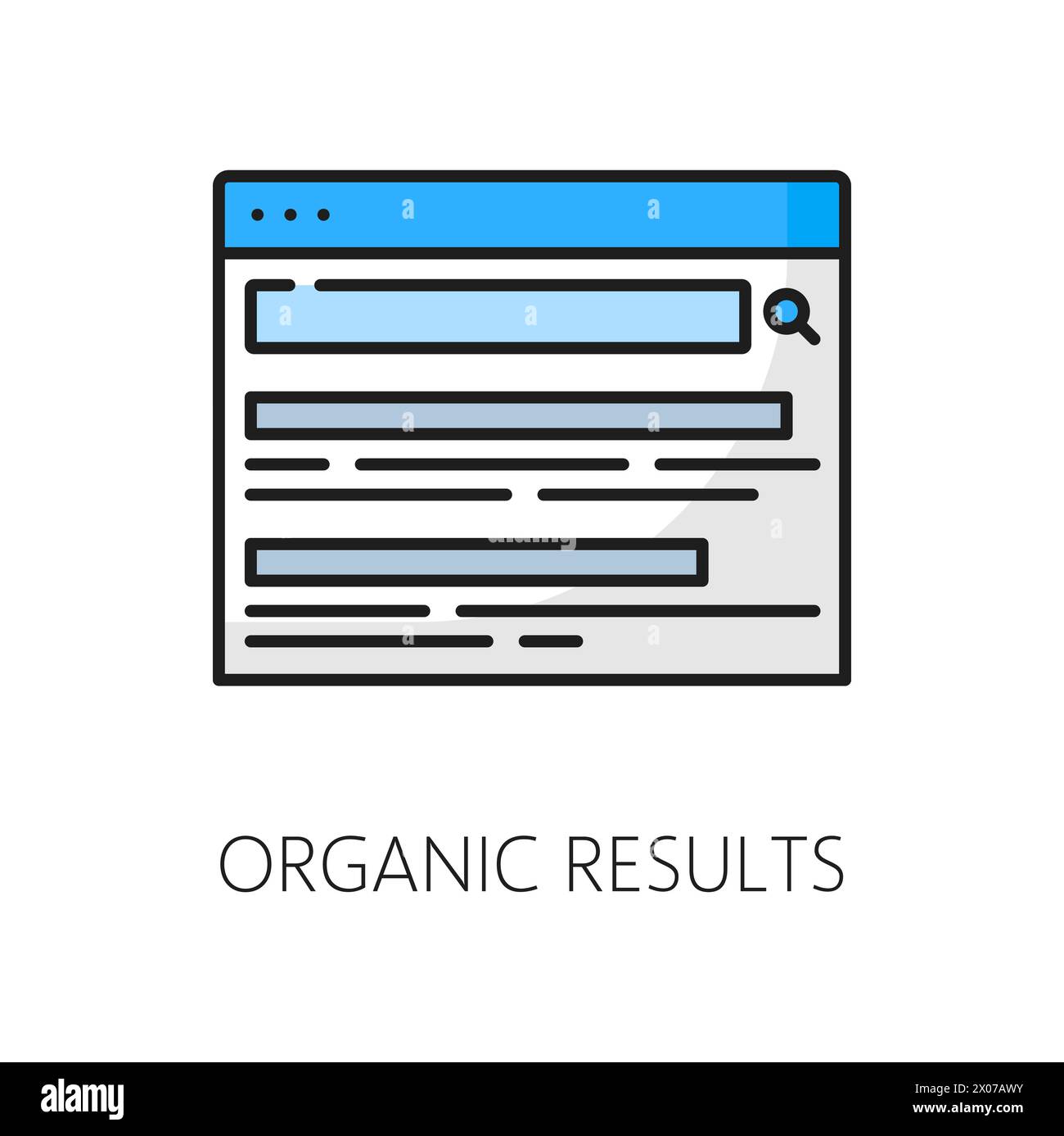 Organic results. Search engine result page optimization, SERP research ...