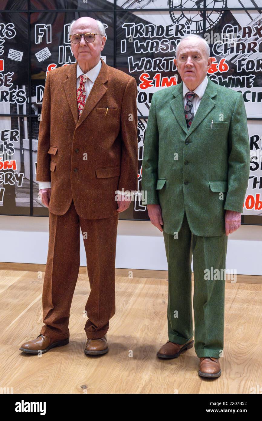 10/04/2024. London, UK Artists Gilbert Prousch and George Passmore ...