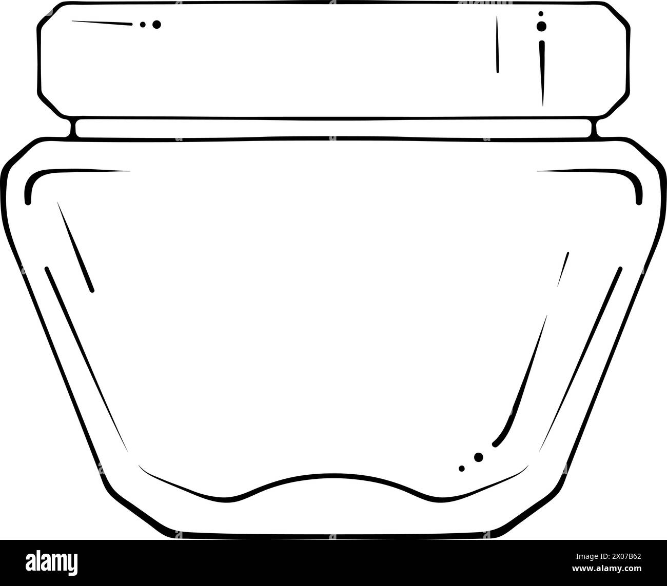 Cream jar line art Stock Vector Image & Art - Alamy