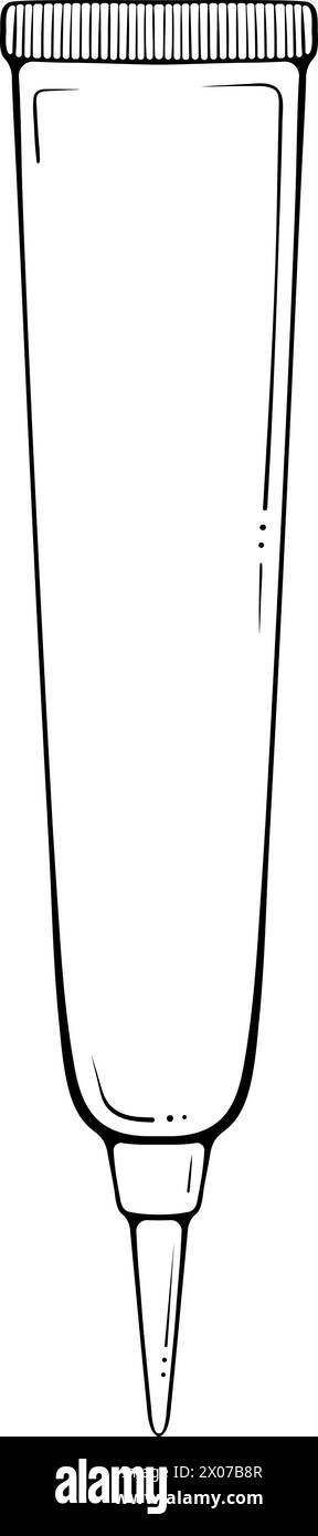 Simple design cosmetic tube Black and White Stock Photos & Images - Alamy