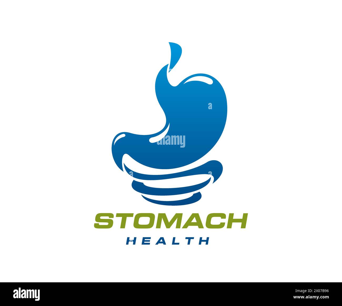 Stomach health icon, gastroenterology medicine and gastro clinic vector ...