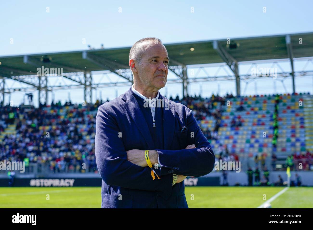 Joey Saputo president of Bologna FC looks on during the Serie A TIM ...