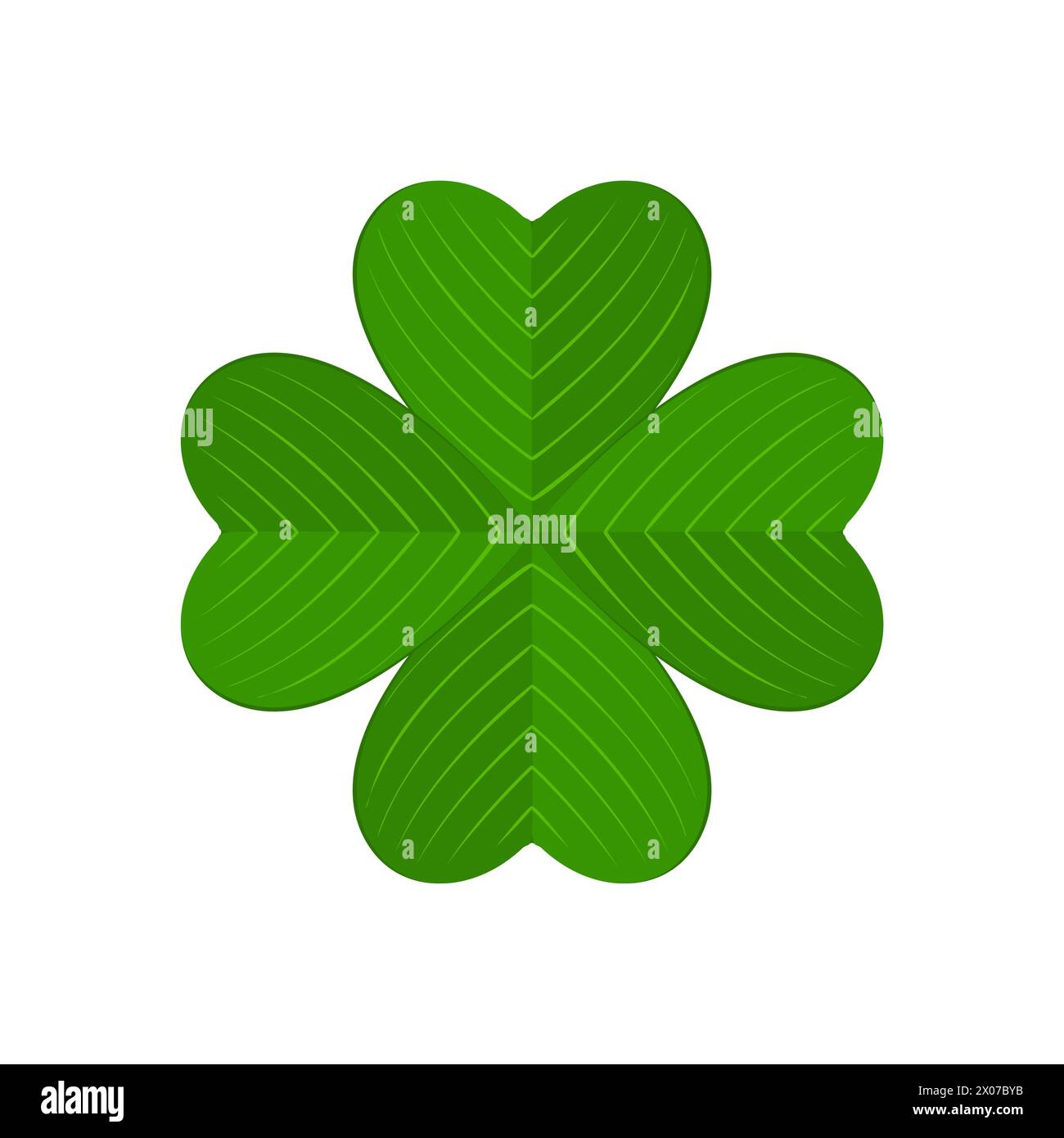 Flat shamrock icon. Clover four leaves logo. Green floral symbol Stock ...