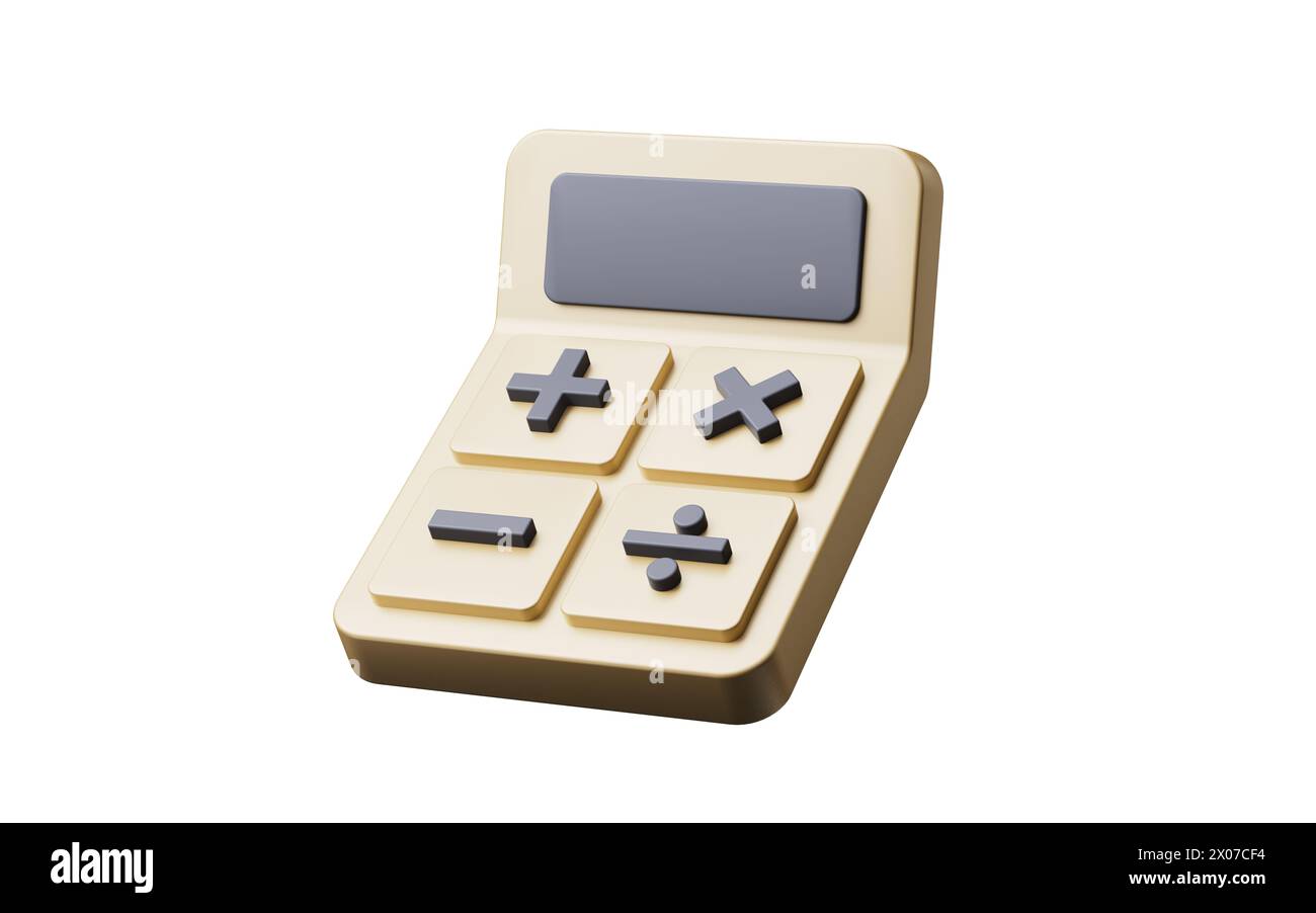 Cartoon calculator hi-res stock photography and images - Alamy